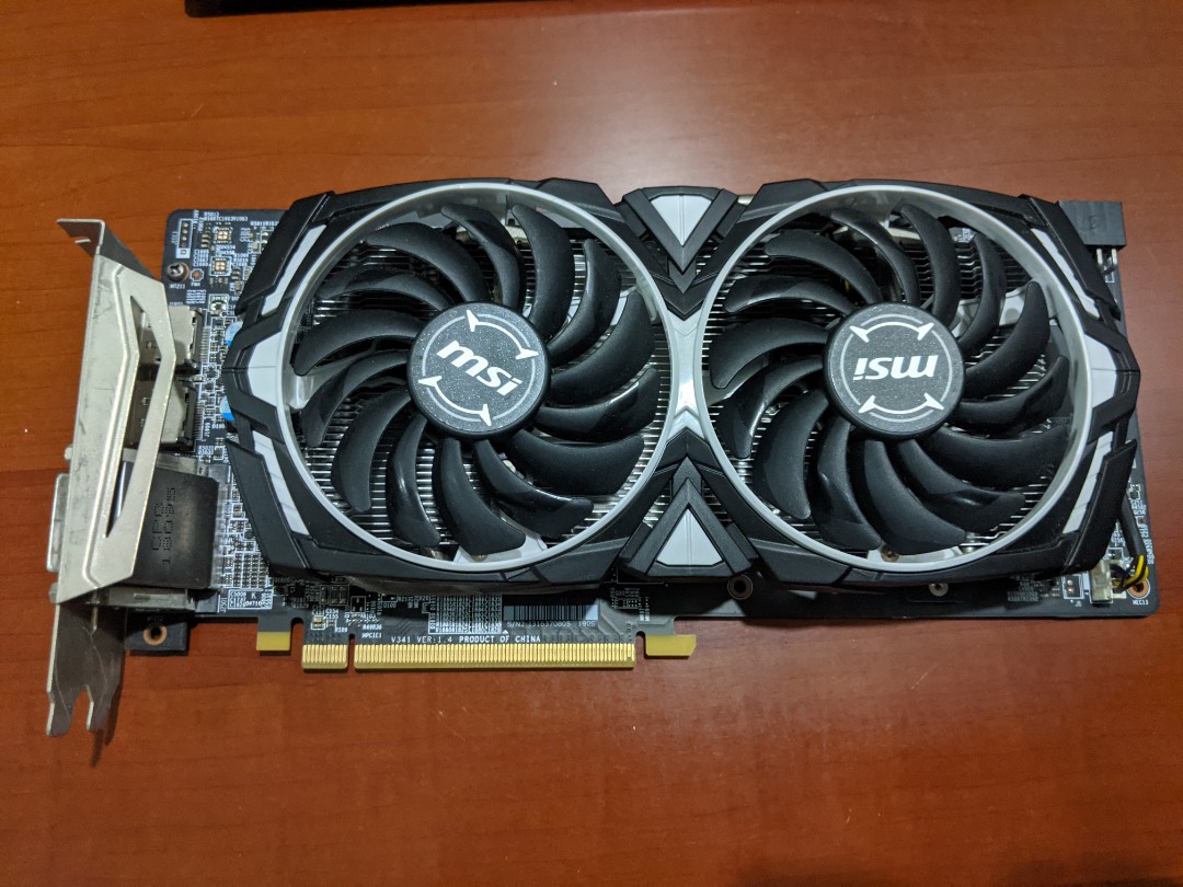 RX 580 8GB Radeon MSI Armour OC RX580 AMD GPU, Computers & Tech, Parts ...