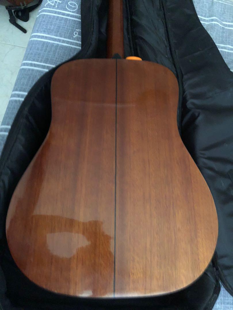 Samick Acoustic Guitar with preamp and padded bag, Hobbies & Toys, Music & Media, Musical ...