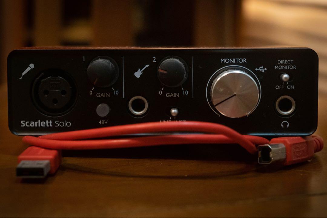 Scarlett Solo 2nd Gen Audio Interface, Audio, Soundbars, Speakers ...
