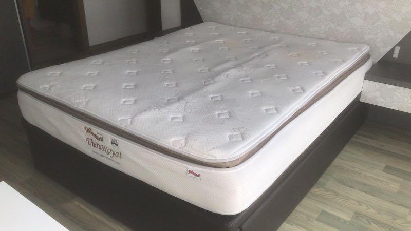 Second hand queen bed mattress only, Furniture & Home Living, Furniture ...