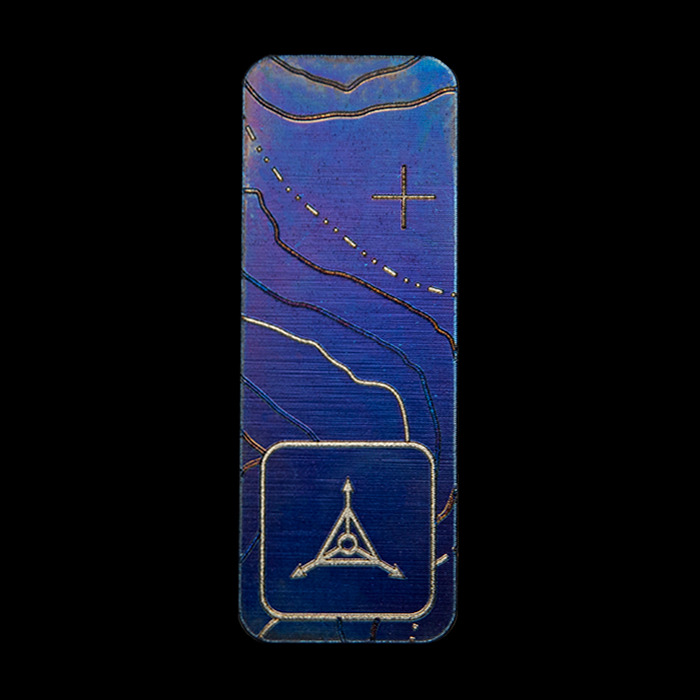 Triple Aught Design TAD Titanium Patch 2" Vertical. Abyss. Topo Logo ...