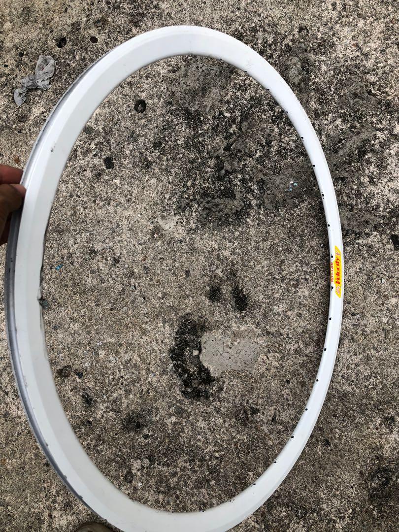 Velocity “Deep V” white rim, Sports Equipment, Bicycles & Parts ...