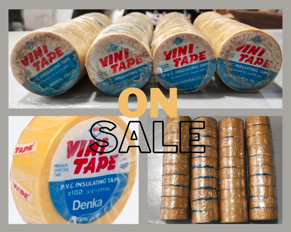 Vini-Tape PVC Insulating Tape 10 Yards Yellow (Denka), Hobbies & Toys ...