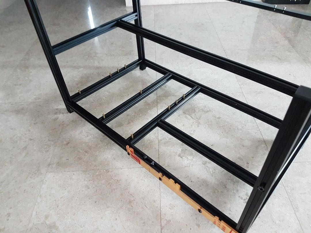 6 GPUs stackable mining rack ( GPU holder ), Furniture & Home Living ...