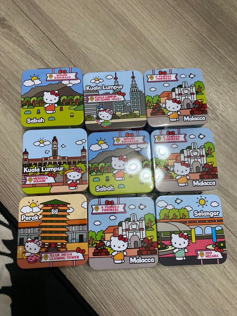 7 Eleven Hello Kitty Tins 9 design, Hobbies & Toys, Collectibles ...