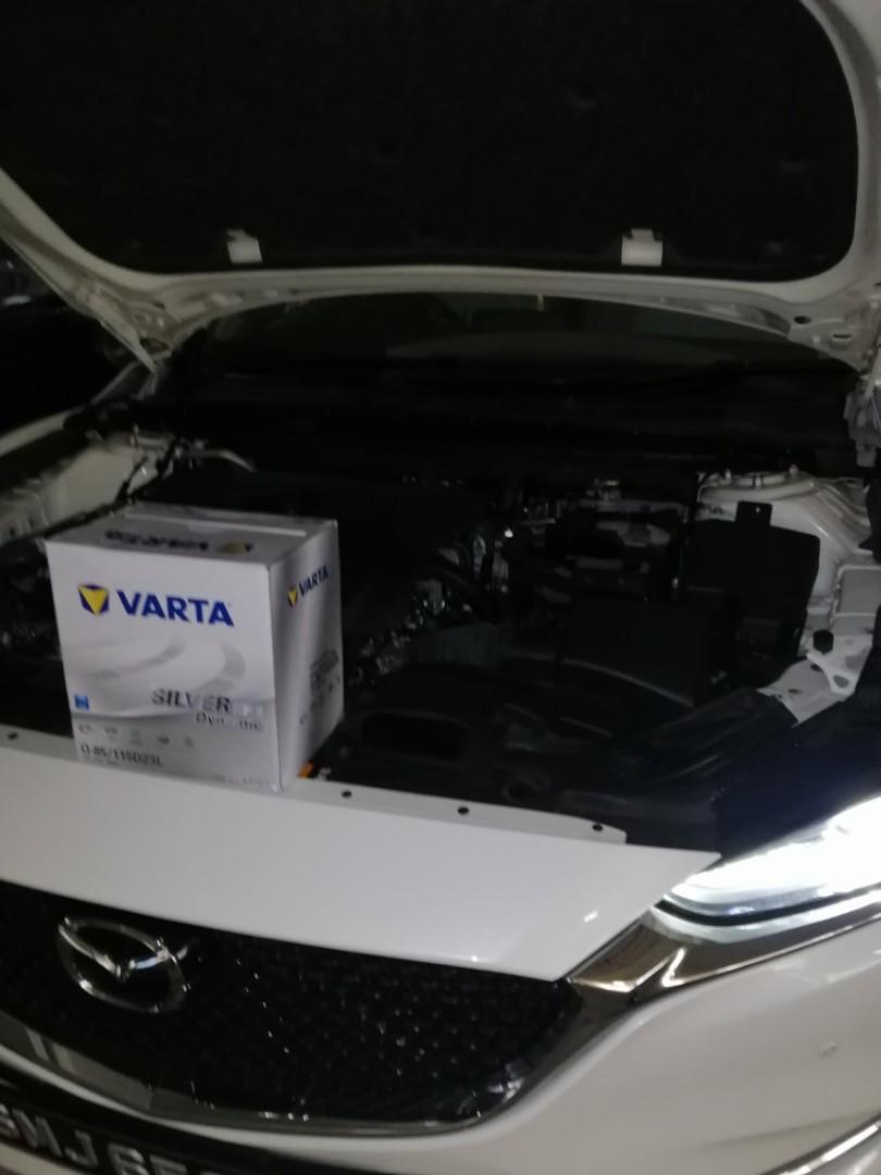 👆💪 ONSITE car battery installation with brand new VARTA/Exide Q85 Efb - Mazda 2,3,5,6, cx3, cx5 ...