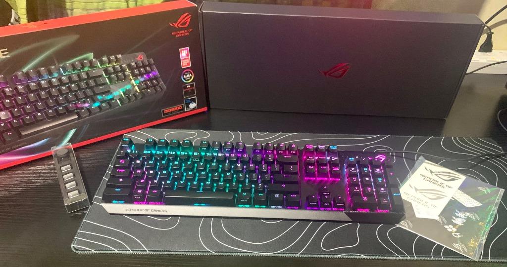 ASUS ROG Strix Scope Mechanical Keyboard (Cherry MX Blues), Computers ...