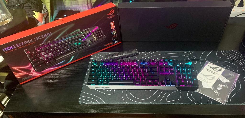 ASUS ROG Strix Scope Mechanical Keyboard (Cherry MX Blues), Computers ...