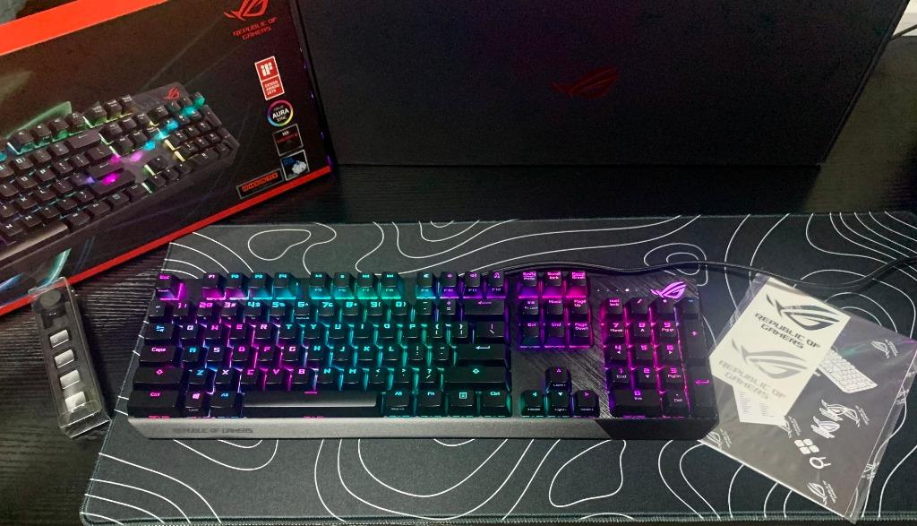 ASUS ROG Strix Scope Mechanical Keyboard (Cherry MX Blues), Computers ...