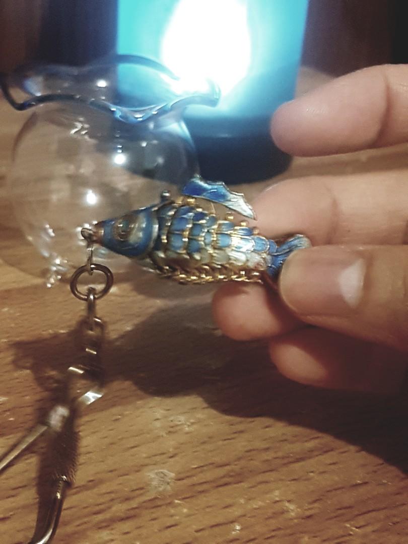Beautiful ENAMELED FISH KEYCHAIN (movable body), Hobbies & Toys ...