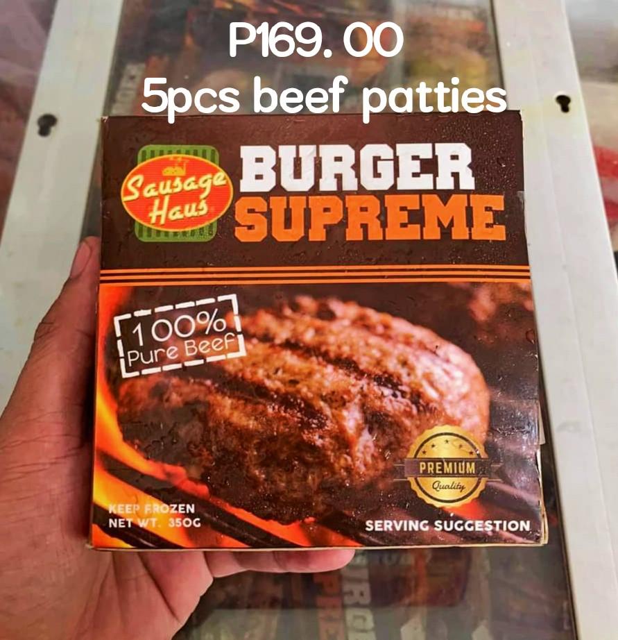 Beef Burger Supreme, Food & Drinks, Chilled & Frozen Food on Carousell