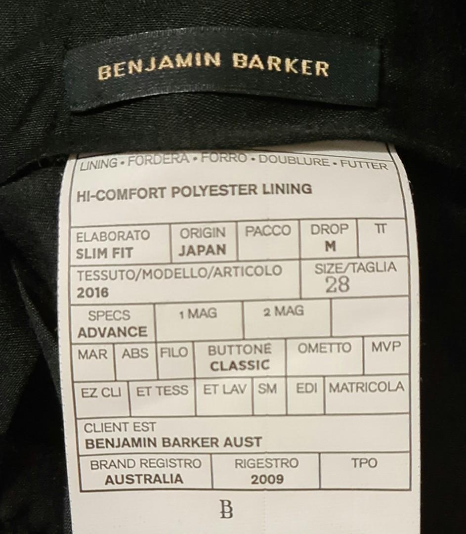 Benjamin Barker Dark Navy Suit - Slim Fit, Men's Fashion, Coats ...