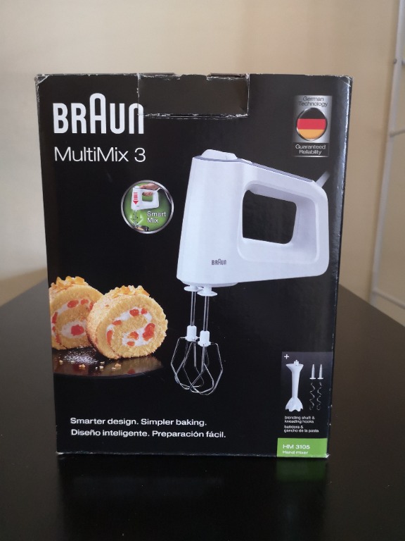Braun MultiMix 3 Hand mixer HM3105, TV & Home Appliances, Kitchen ...