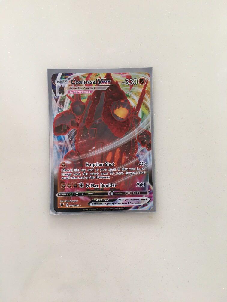 Coalossal vmax - pokemon tcg, Hobbies & Toys, Toys & Games on Carousell