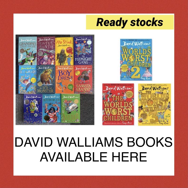 David Walliams Collection (11 books for $280) and World’s Worst ...