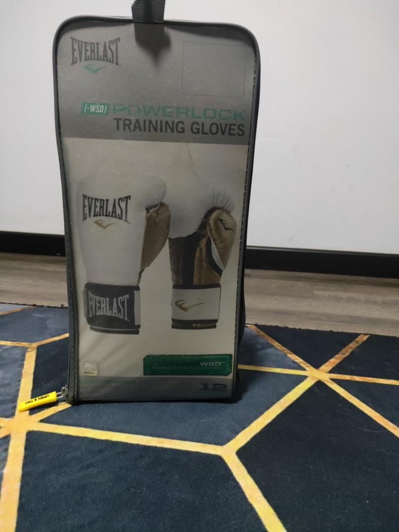 Everlast powerlock training gloves 12 oz, Sports Equipment, Exercise ...