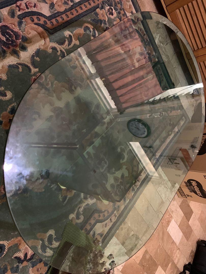 Fiber Glass Round Center Table, Furniture & Home Living, Furniture ...