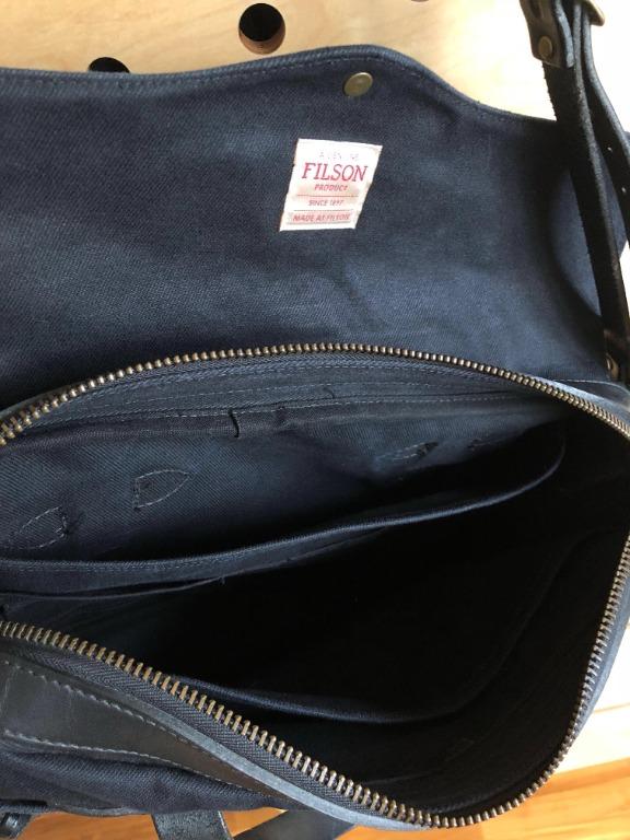 Filson 256 Original Briefcase - Black, Men's Fashion, Bags, Briefcases ...