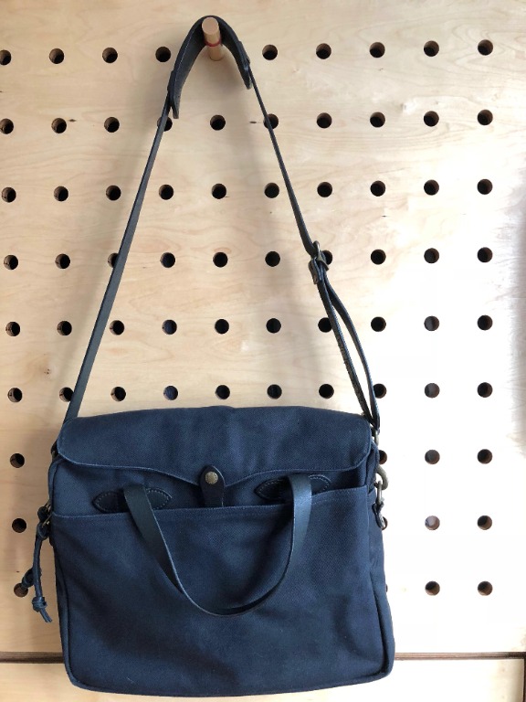 Filson 256 Original Briefcase - Black, Men's Fashion, Bags, Briefcases ...