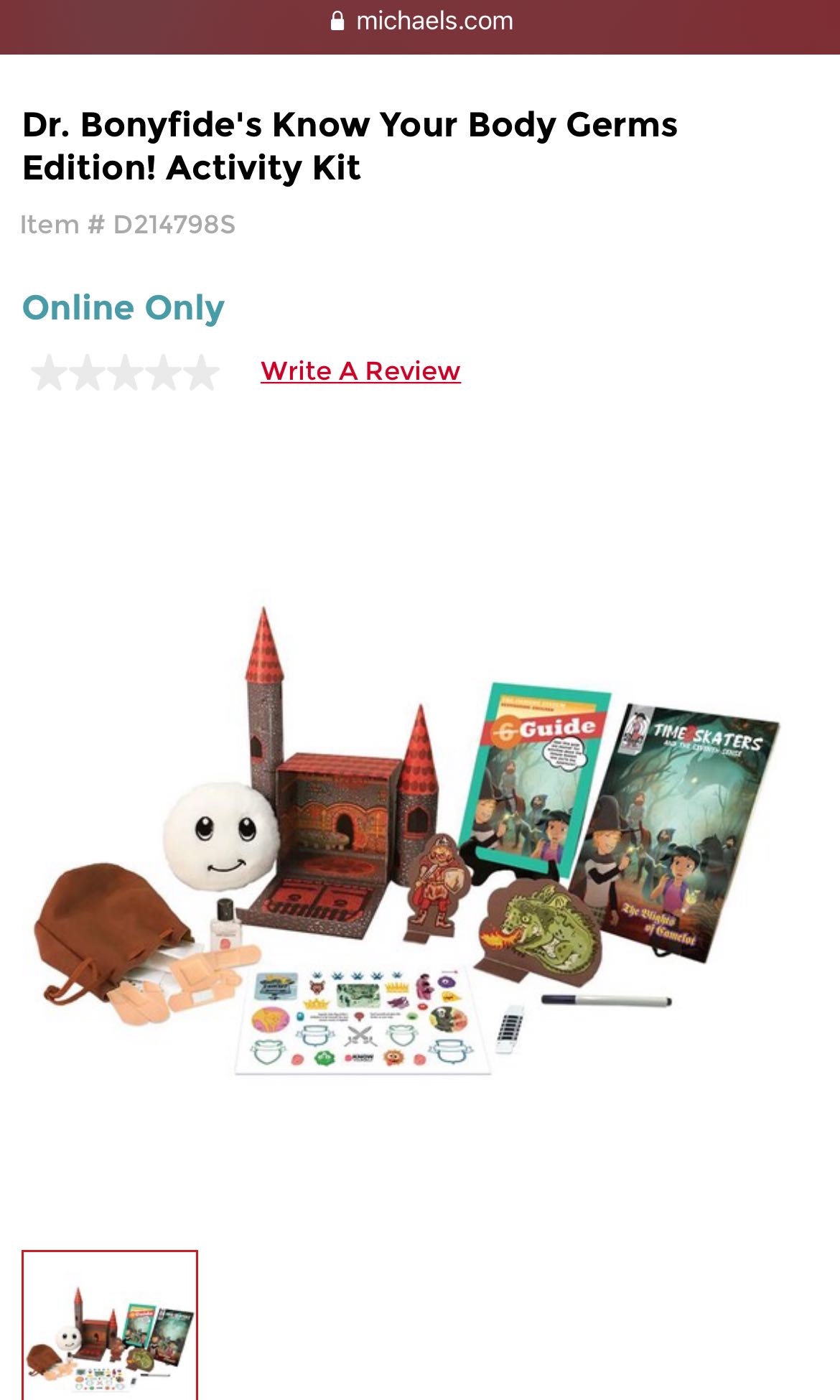 Fun Children’s Game ( Dr. Bonyfide’s Know Your Body Germs Activity Kit ...