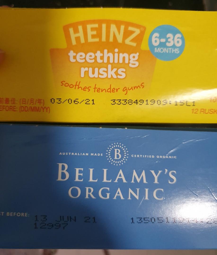 Heinz, Bellamy's Organic teething rusk, Babies & Kids, Nursing ...
