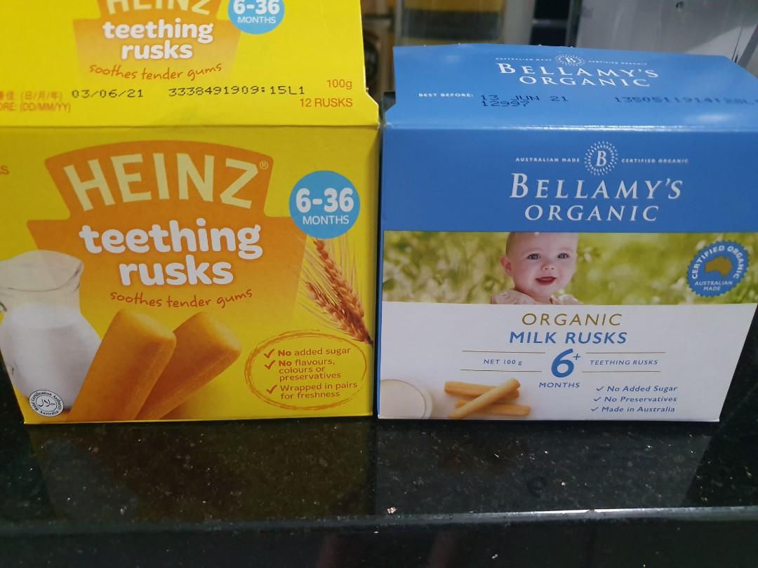 Heinz, Bellamy's Organic teething rusk, Babies & Kids, Nursing ...