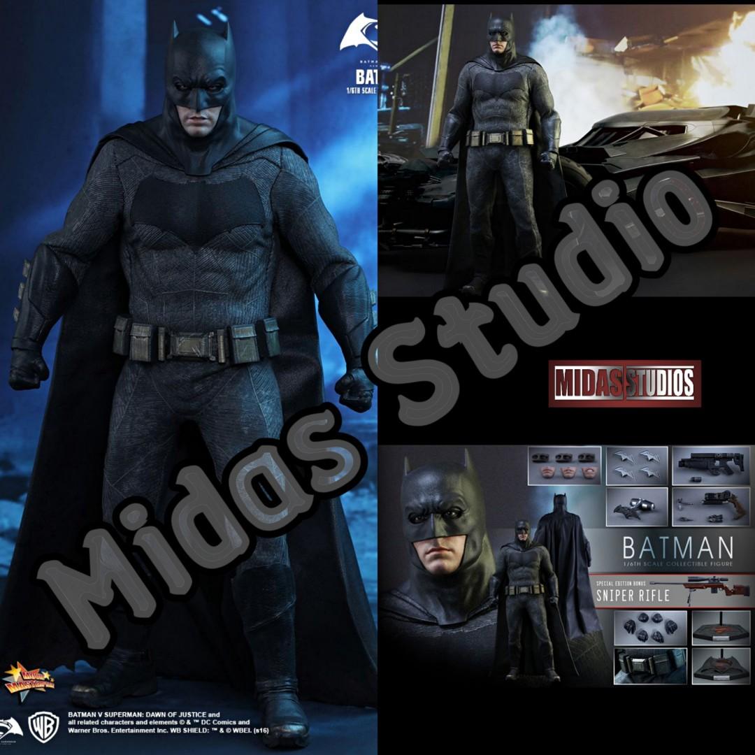 Hottoys ht BvS Batman Sniper Rifle Version MMS342, 興趣及遊戲, 玩具 & 遊戲類 ...