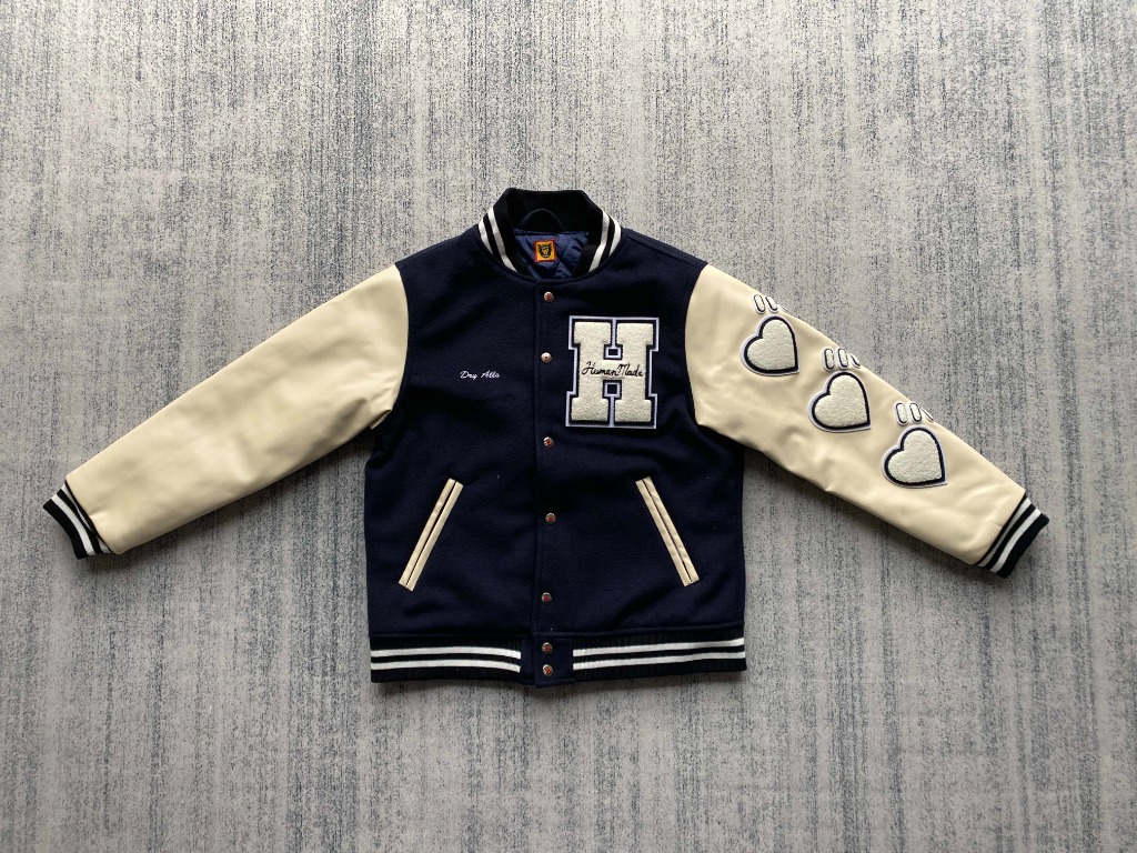 Human Made H Varsity jacket unisex, Men's Fashion, Coats, Jackets and ...
