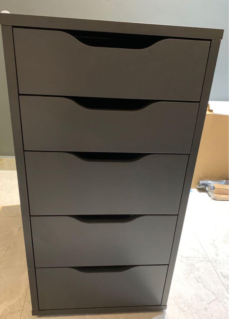 Ikea Alex 5 Drawer unit, Furniture & Home Living, Furniture, Shelves ...