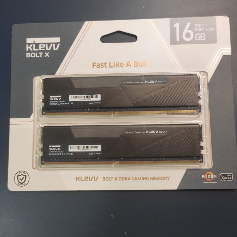 CHEAPEST KLEVV BOLT X 16GB 3200 Mhz DDR4 CL16 DESKTOP RAM MEMORY GAMING ...
