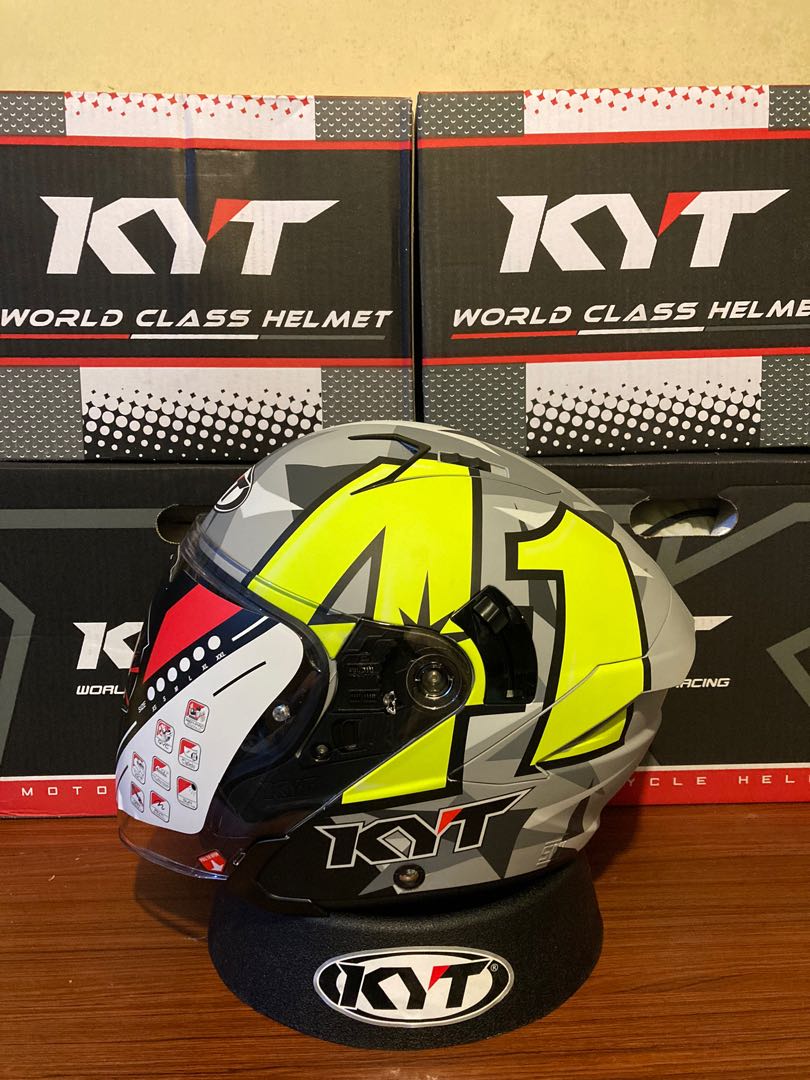 最後一個L size KYT NFJ 雙鏡開面, 電單車買賣 - Carousell