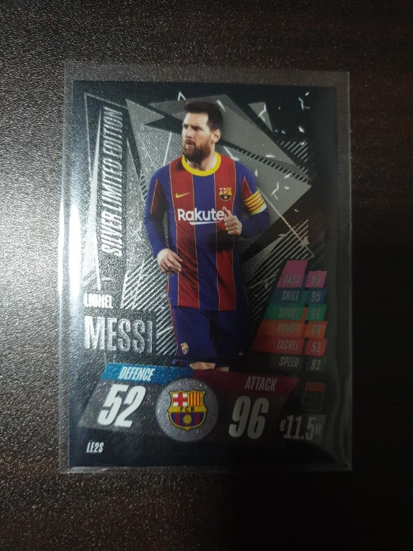 LIONEL MESSI TOPPS MATCH ATTAX 2020/21 SILVER LIMITED EDITION ...