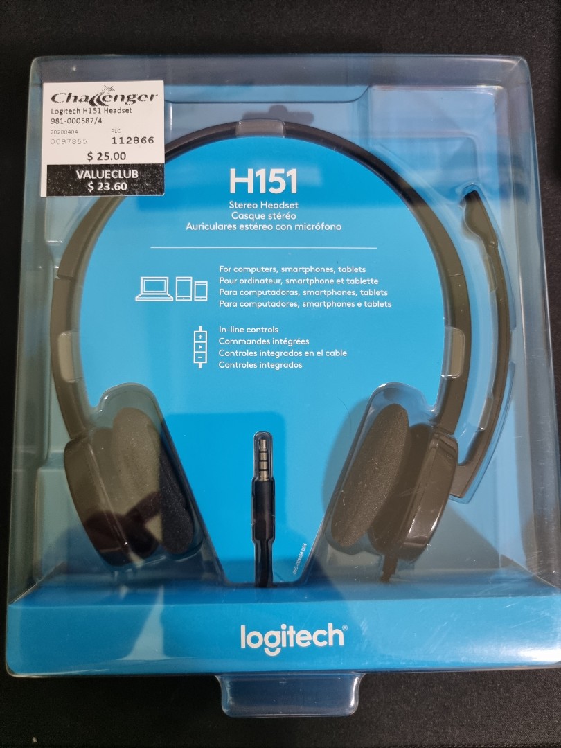 Logitech H151 Stereo Headset comes with free 2 x Baseus Wall-mounted ...