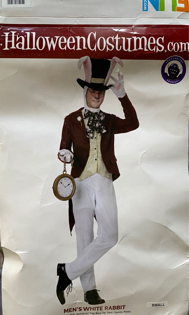 Men’s white rabbit costume, Men's Fashion, Tops & Sets, Sets ...