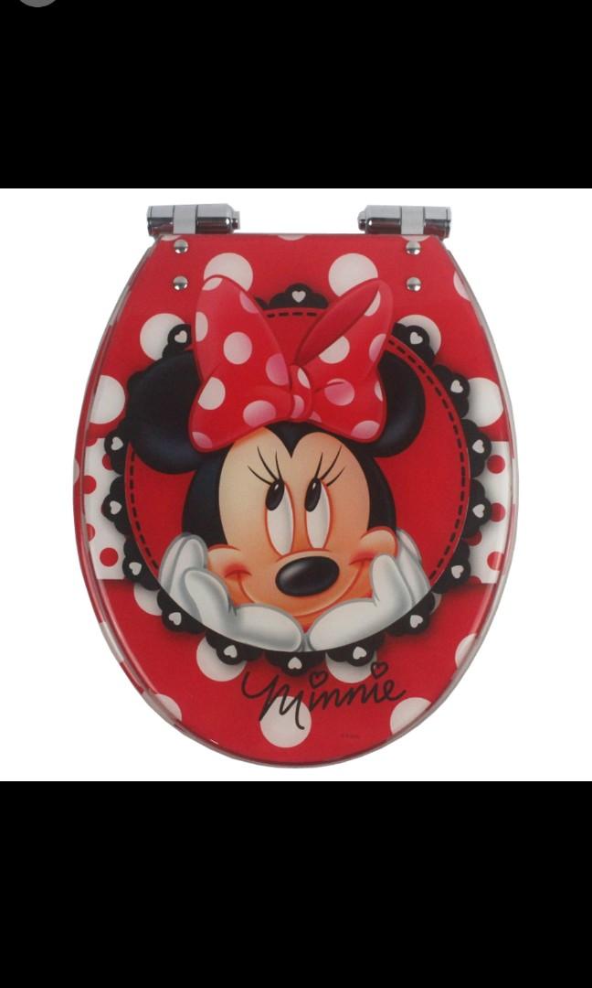Minnie Mouse Toilet Seat, Everything Else on Carousell