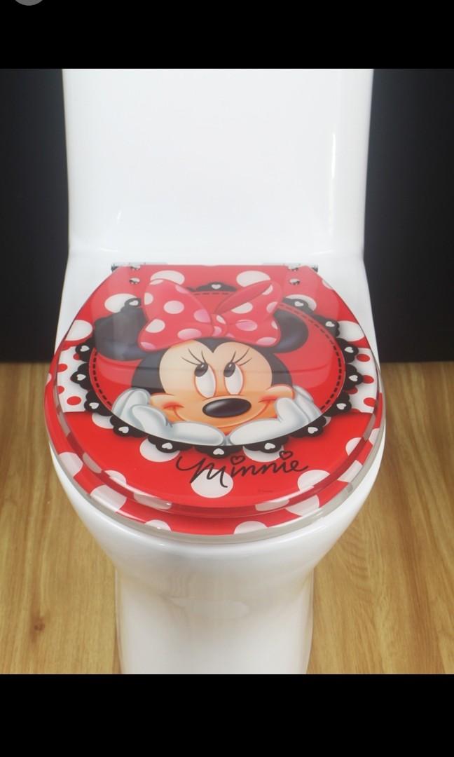 Minnie Mouse Toilet Seat, Everything Else on Carousell