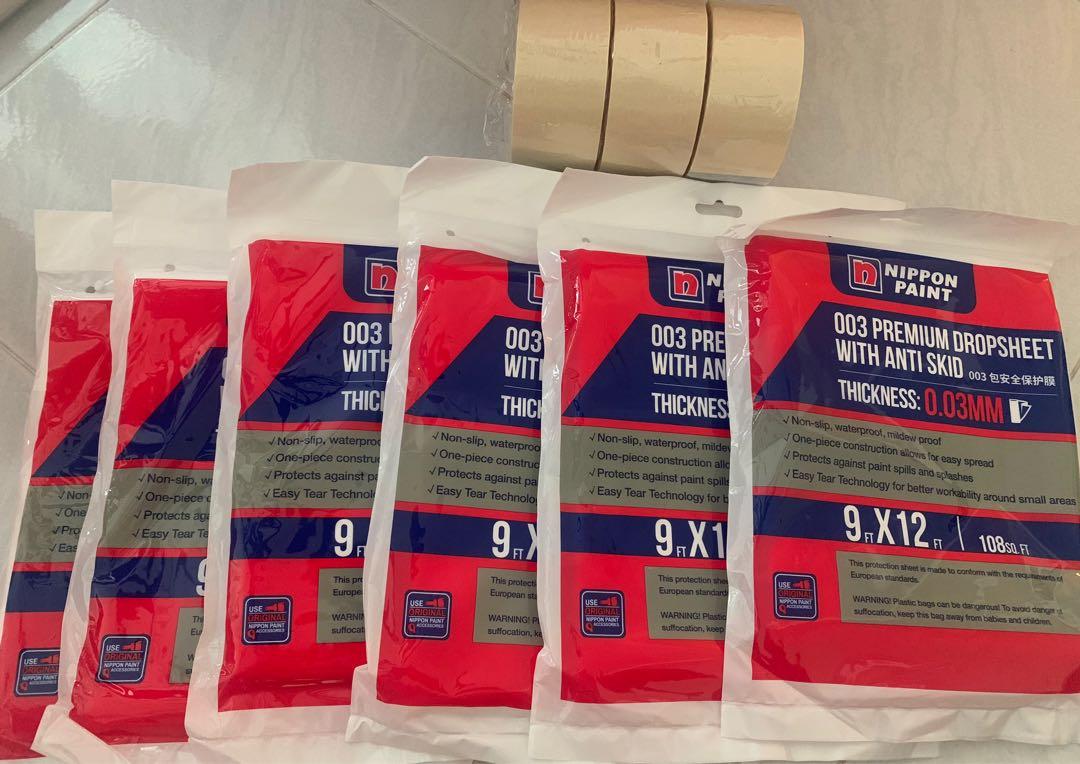 Nippon paint premium drop sheet with anti skid, Everything Else on ...