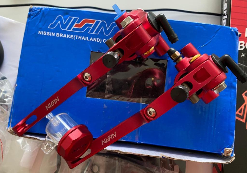 Nissin Master rem red, Motorcycles, Motorcycle Accessories on Carousell