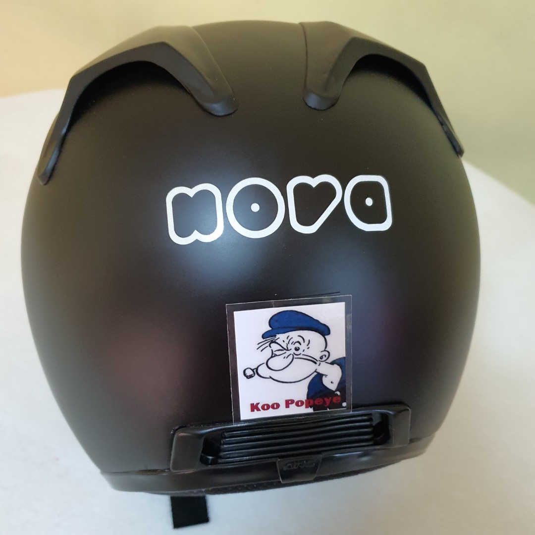 NOVA DOT HELMET MATT BLACK, Motorcycles, Motorcycle Accessories on ...