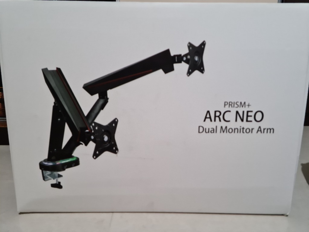 PRISM+ ARC NEO Dual Monitor VESA RGB Monitor Arm, Computers & Tech ...