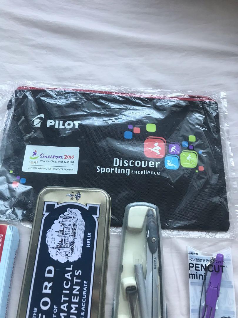 Secondary Geometry Set School Math Instrument Protractor French Curve ...