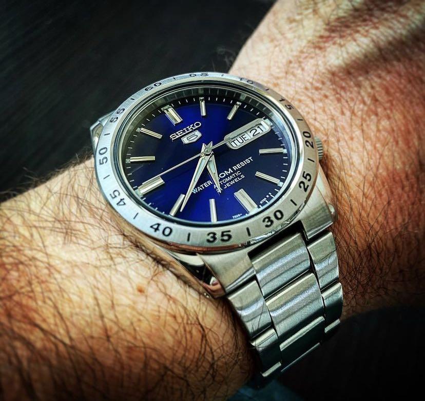 Seiko 5 SNKD99 Automatic Steel Watch Blue Explorer SNKD99K1 Brand New ...