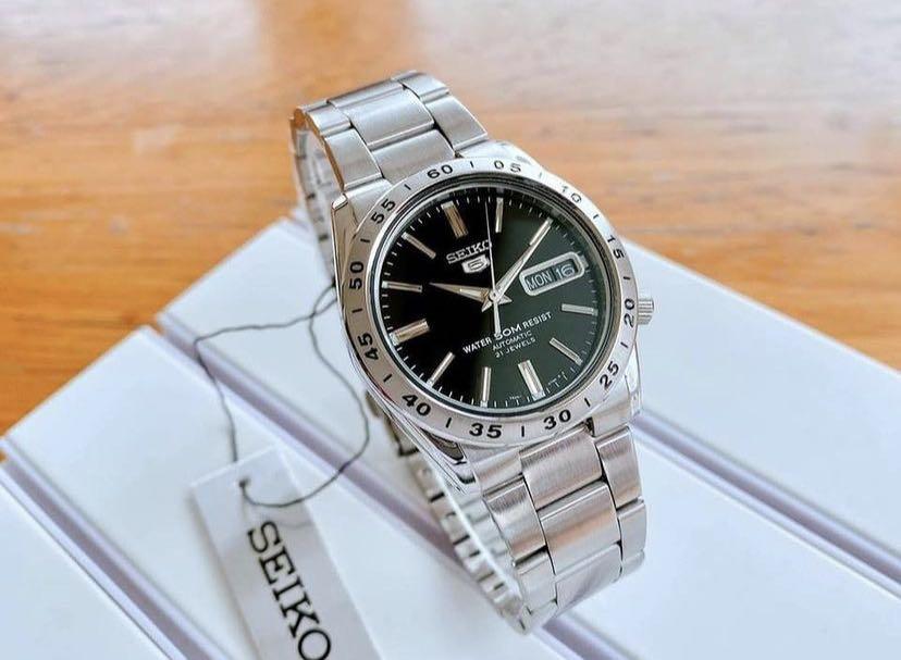 Seiko 5 SNKE01 Automatic Steel Watch Black Explorer SNKE01K1 Brand New ...