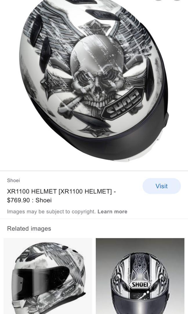 Shoei RF-1100 RF1100 Merciless Full Face Helmet Size L , Motorcycles ...