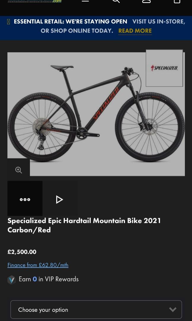 Specialized Epic HT . Carbon 2021. 1×12 speed, Sports Equipment ...