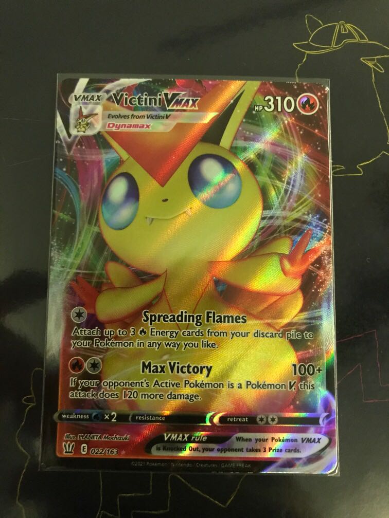 Victini VMax - Battle Styles, Hobbies & Toys, Toys & Games on Carousell