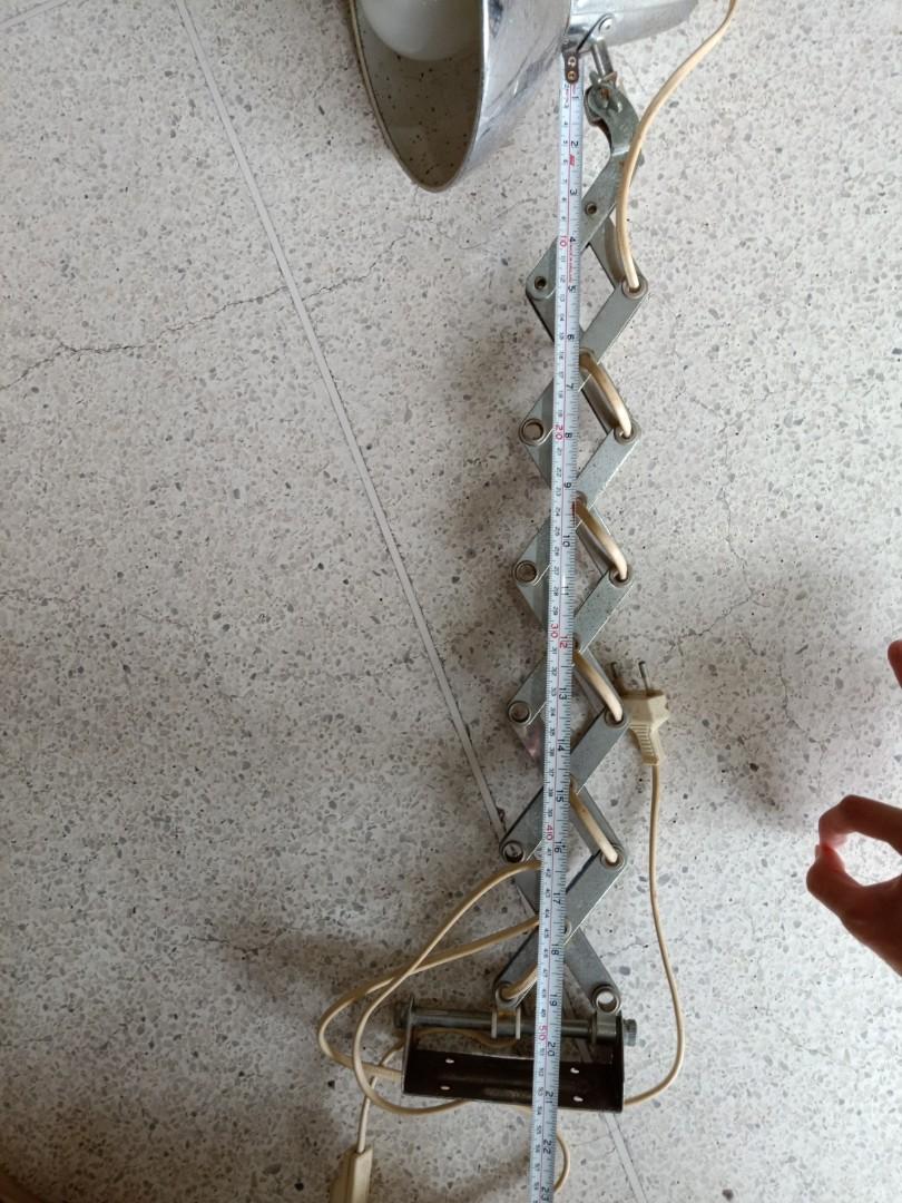 Vintage Kema Keur scissor accordion 180° lamp, Furniture & Home Living ...