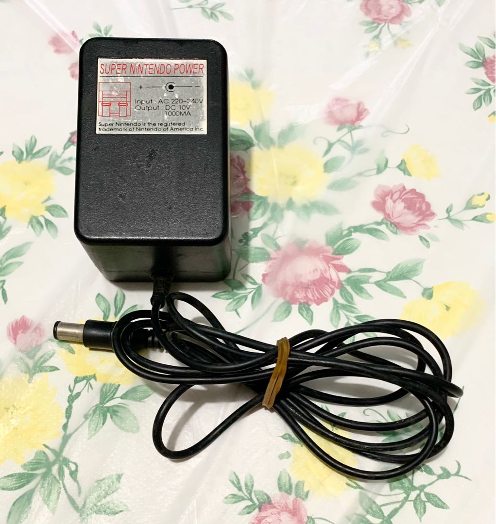 超級任天堂 超任（SFC ) 原裝 美版專用 變壓器 變壓火牛 POWER ADAPTOR, 電子遊戲, 遊戲機配件, 充電綫及充電器 ...