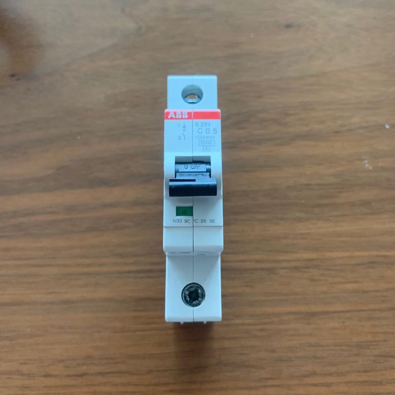 ABB 0.5A MCB Single Pole Miniature Circuit Breaker 1P 500mA ‘C’ Curve S201 C0.5, Everything Else ...