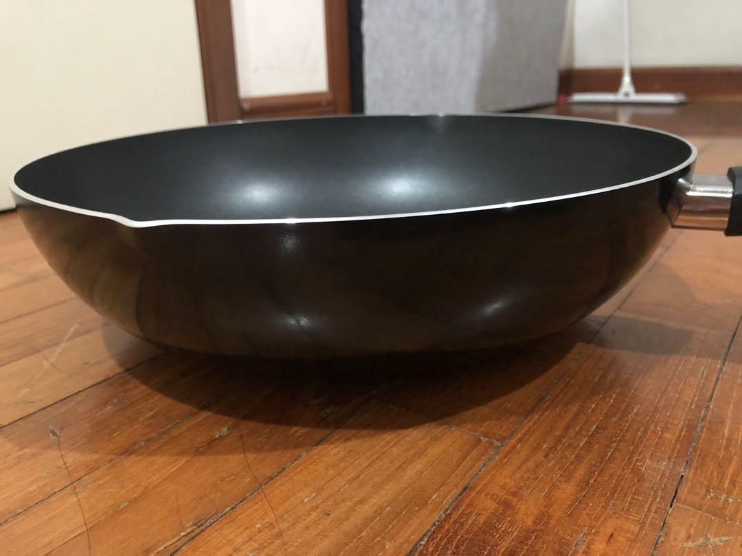 [Brand new] ASD Non-Stick Deep Wok pan with Pouring Spouts, 30cm Matt ...